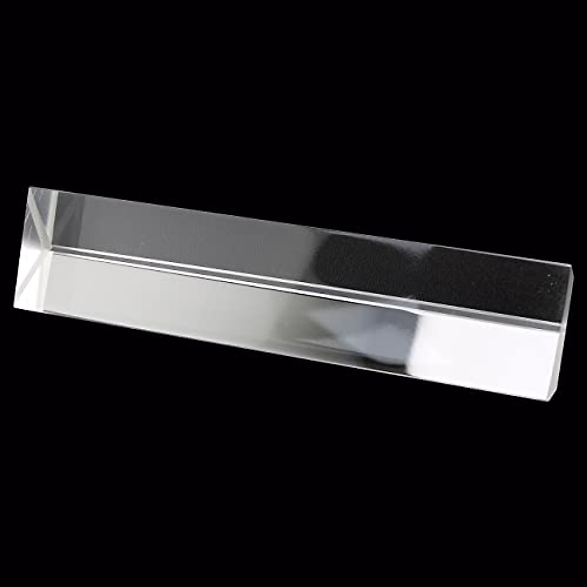 Equilateral Prism FMHXG Crystal 3.54inch Optical Glass Triangular Prism for Teaching Light Spectrum Physics and Photo Photography Prism, 20x20x90mm