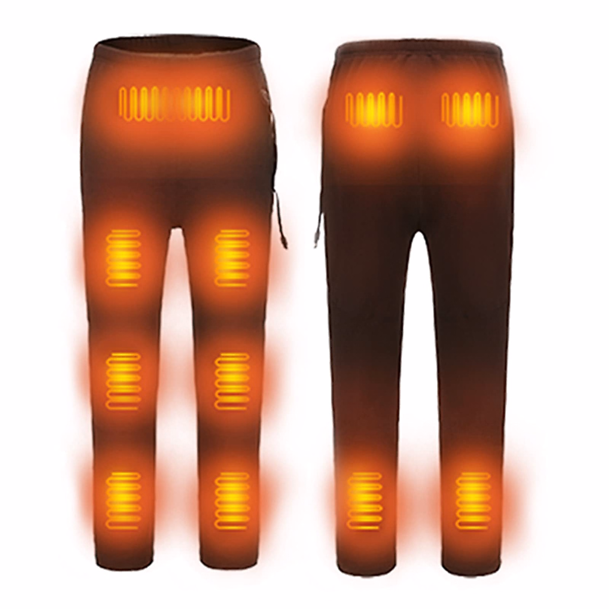 Electric Heated Thermal Underwear Set,Women Men USB Electric Heated Thermal Long Sleeve T Shirts Ultra-Soft Base Layer Warm Top Pants, Washable Heating Underwear Thermal Set Clothes