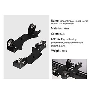 3D Printer Accessories 3D Printer Filament Metal Bracket Material Rack Stable for Almost 3D Printer 3D Printer Controllers