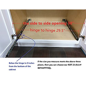 29'' Width Cabinet Roll Out Tray Wood Pull Out Tray Drawer Box Kitchen Cabinet Organizer, Cabinet Slide Out Shelves, Include Side Mount Drawer Tracks Glides Wood Spacers -DIY (Fit RTA Face Frame B33)