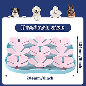 Slow Feeder Dog Bowls Silicone Slow Feeder Lick Down Eating Pet Calming Mat Anxiety Relief Training Wet Food Lick Pad with Suction Cup Interactive Feed Game Toy All Breed Dogs