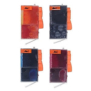 Hilitand 4Pcs Printer Cartridge Standard Size Printing Ink Cartridge Print Ink Cartridge for Office Print Photos, Test Papers, Documents