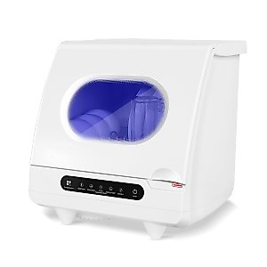 Bonxrdun Countertop Dishwasher, Portable Dish Washer, 5 Washing Modes, 360° Cleaning, Energy Efficient, Low Noise, Perfect for Small Families, Compact Size for RVs & Kitchens