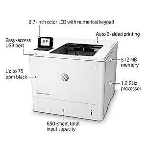 HP Laserjet Enterprise M609dn Duplex Printer with One-Year, Next-Business Day, Onsite Warranty (K0Q21A)