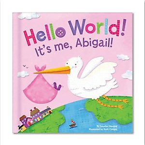 I See Me! Hello World! - Personalized Children's Story (Pink Board Story 6.5" x6.5)