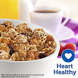 Kellogg's Raisin Bran Crunch Cold Breakfast Cereal, Fiber Cereal, Heart Healthy, Original, 15.9oz Box (1 Box)