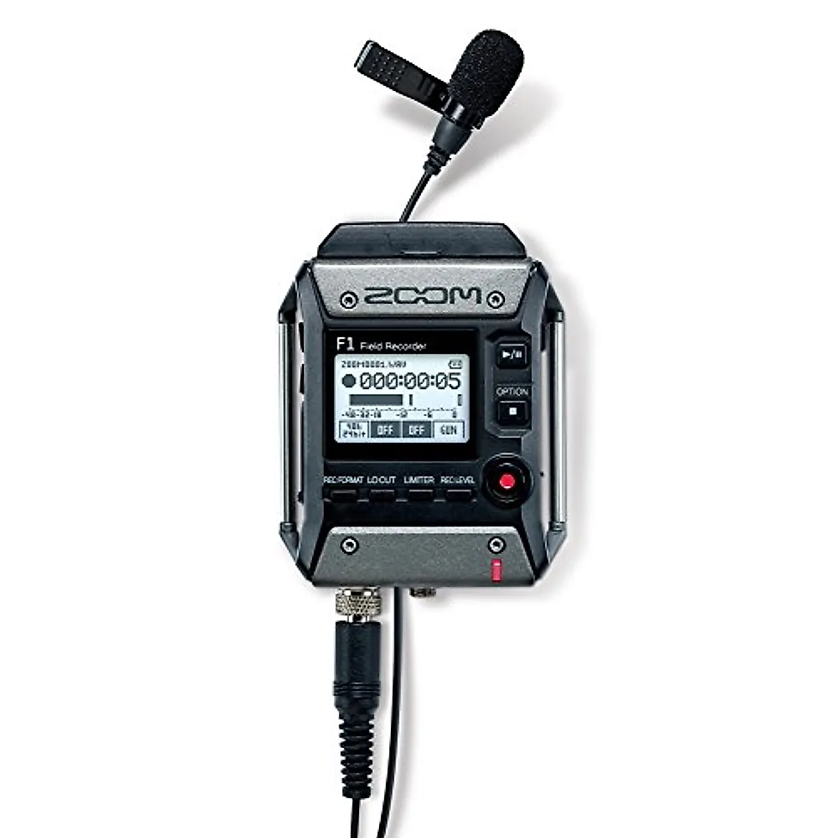 Zoom F1-LP Lavalier Body-Pack Recorder, Audio for Video Recorder, Records to SD Card, Battery Powered, Includes Lavalier Microphone & Zoom CBF-1LP Carrying Case for F1-LP and Accessories