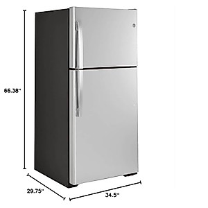 GE GTS19KYNRFS 19.2 Cu. Ft. Stainless Top-Freezer Refrigerator