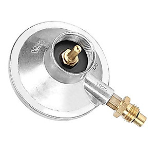 Adjustable Grill Regulator, Durable Gas Zinc Alloy Low-Pressure Regulator, Thread Burner Accessory for Camping Barbecues Easy to Install