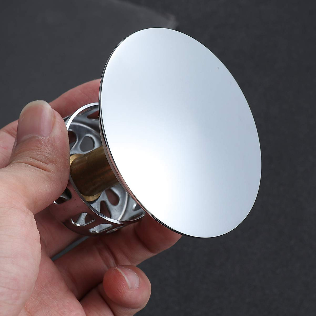 DOITOOL Metal Tub Drain Hair Catcher Pop Up Bathtub Shower Drain Hair Catcher Sink Stopper for Bathroom Kitchen Shower Drain Hair Trap Drain Protector