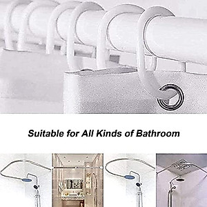 Acxzorpv 4 Pcs Get Named Black Marble Shower Curtain and Rugs Set Bathroom Sets with Bath Mat Waterproof Bathroom Curtain with 12 Hooks (Black)