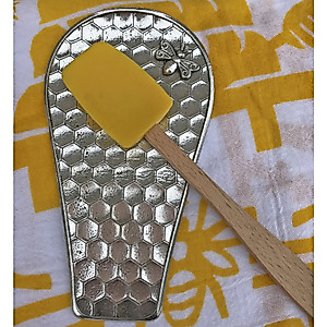 Crosby & Taylor Honeybee American-Made Pewter Spoon Rest