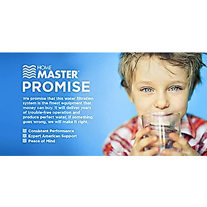 Home Master TM Undersink Reverse Osmosis Water Filter System, Fast 4.5s Fill Rate, 8.5” of catalytic carbon, filters up to 99% chemicals salts TDS, User Friendly Modular Design, 5-year limited parts