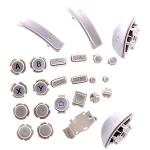 Deal4GO Original Button Set wA B X Y D-Pad Home Capture L R ZR ZL Triggers Replacement for Nintendo Switch Lite (White) SWLB-W