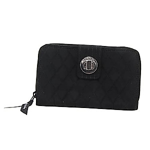 Vera Bradley RFID Turnlock Wallet (Classic Black)