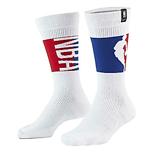 Nike Elite NBA “75th Anniversary” Limited Edition Men’s Crew Socks (X-Large (Men's 12-15), White/Red/Blue)