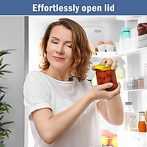 Aixoom Rubber Jar Opener Pads Set of 4, Round Heat-insulated Non-Slip Gripper Pads for Jars, Kitchen Tool for Easy Opening (Circle)