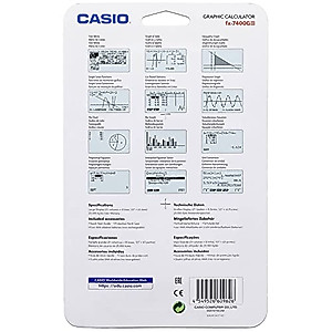 Casio FX-7400GIII Graphic Calculator Cyan Display 21 Battery Operated (W x H x D) 87.5 x 21.3 cm
