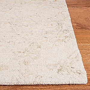 SAFAVIEH Abstract Collection 8' x 10' Ivory/Beige ABT346B Handmade Premium Wool Area Rug