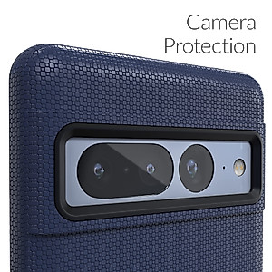 Crave Dual Guard for Google Pixel 7 Pro Case, Shockproof Protection Dual Layer Case for Google Pixel 7 Pro - Navy