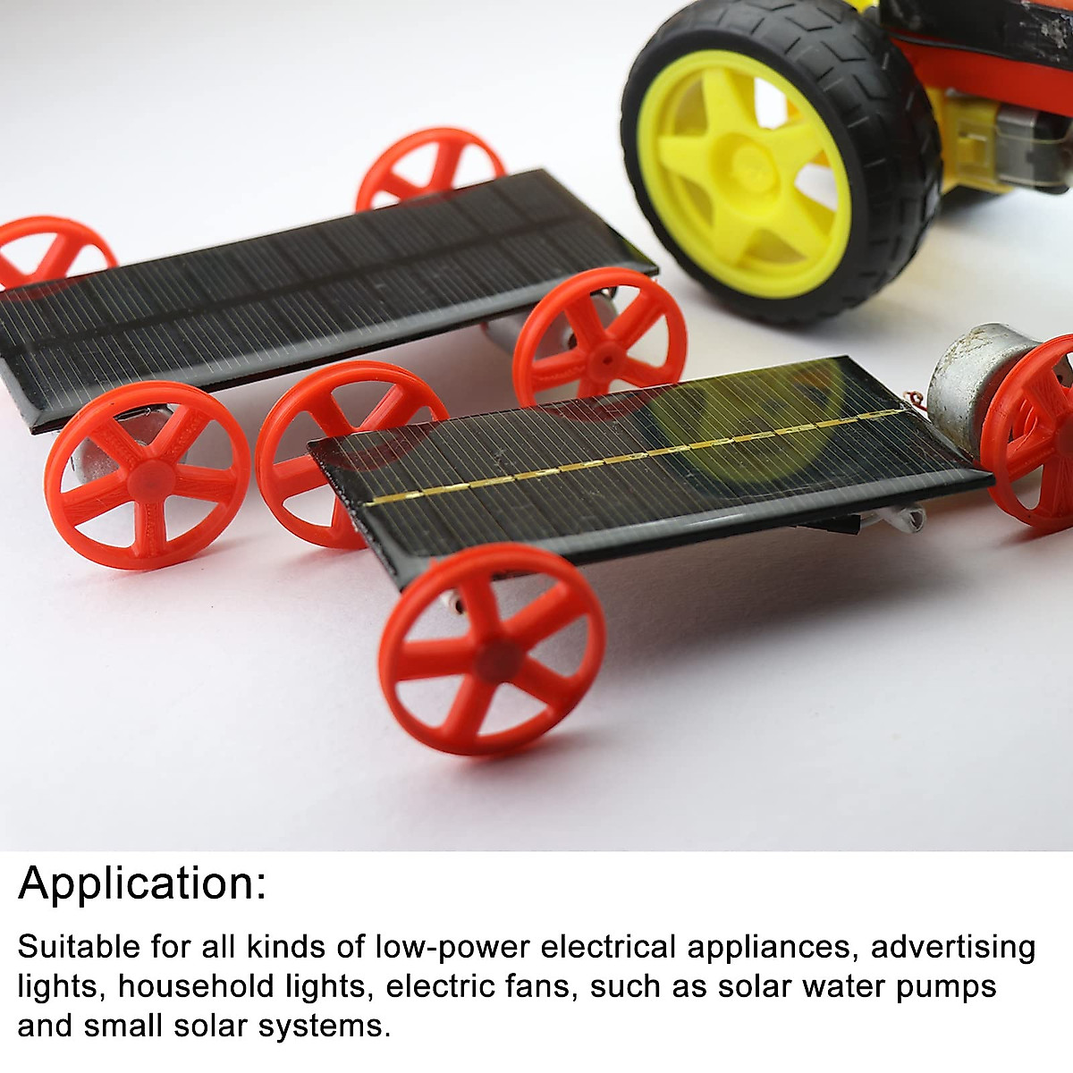 MECCANIXITY Mini Solar Panel Cell 5.5V 110mA 0.605W 70mm x 70mm for DIY Electric Power Project Pack of 2