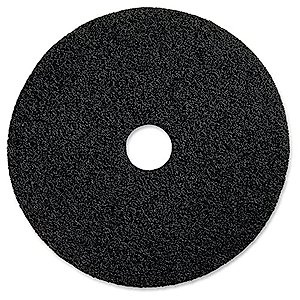 Black Floor Machine Pads, Thick Aggressive Floor Stripping Pads for Low-Speed 175-350 RPM Buffer/Polisher/Scrubbers (20 Inch)