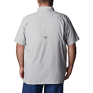 Columbia Men's Standard Slack Tide Camp Shirt, Cool Grey, Large