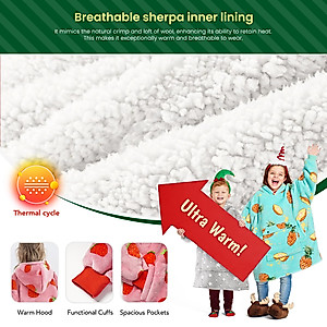 Narecte Kids Blanket Hoodie Kids Hoodie Blanket Kids Wearable Blanket Kids,Wearable Blanket,Oversized Sweatshirt Birthday Gifts for Teen Girl Year Old Boy Gift Ideas Elephant for Teen Kids