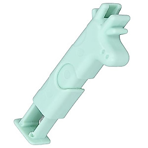 Tgoon Chip Bag Clip, Bag Sealing Clips High Elasticity Bright Color Plastic Material Simple Practical Giraffe Look for Office for Snack Bag for Kitchen(Giraffe Seal Buckle - Green)