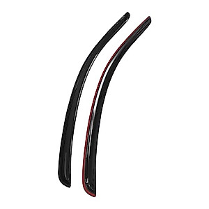 Window Visor Compatible with 2010-2014 Ford Mustang Coupe(Not Fits Convertible), Acrylic Smoke Tinted 2PCS Sun Rain Shade Guard Wind Vent Air Deflector by IKON MOTORSPORTS, 2011 2012 2013