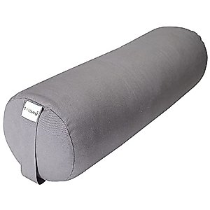 Sol Living Yoga Bolster Pillow Cotton Meditation Cushion Meditation Accessories for Restorative Yoga Meditation Pillow Cylindrical Yoga Pillow Firm Body Pillow Bolster Pillow for Legs Removable Cover