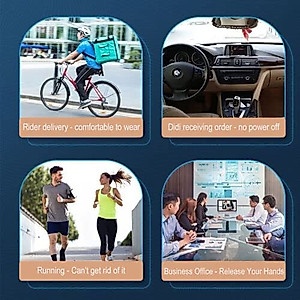 BetterAmy Bluetooth Headset, Wireless Earphones V5.2 Bluetooth Earpiece in-Ear Mini Sports Workout Earbuds with Microphone Hands Free for Business/Office/Driving/Sporting