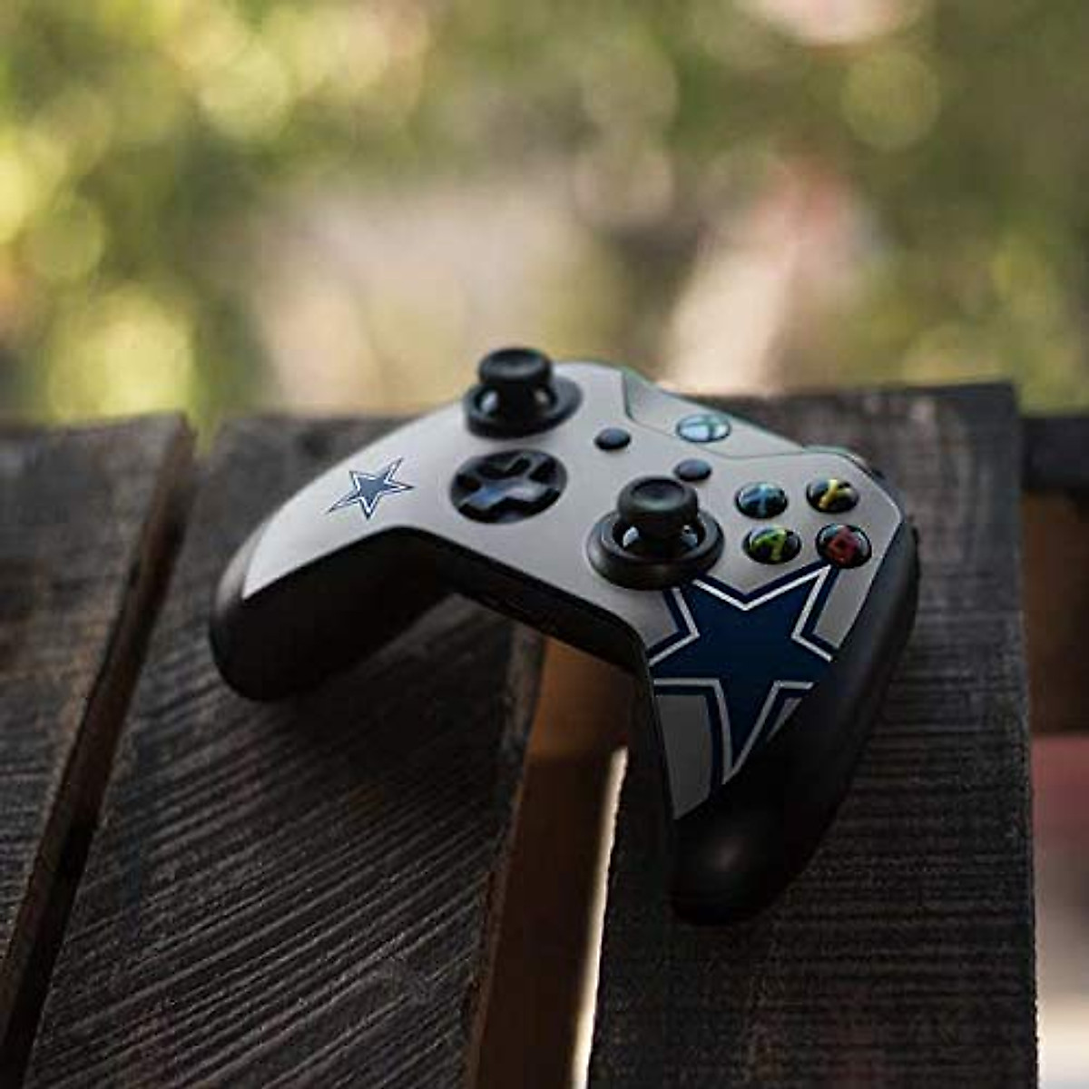 Skinit Decal Gaming Skin Compatible with Xbox One S Controller - Officially Licensed NFL Dallas Cowboys Retro Logo Design