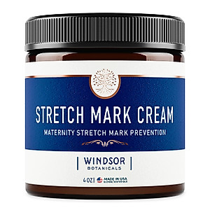Pregnancy Stretch Mark Prevention Cream - Moisturizing Belly Stretch Mark Cream Remover Rich in High-Potency Cocoa, Aloe, Shea Butter - Hypoallergenic Nourishing Pregnancy Must Have Skin Care - 4oz
