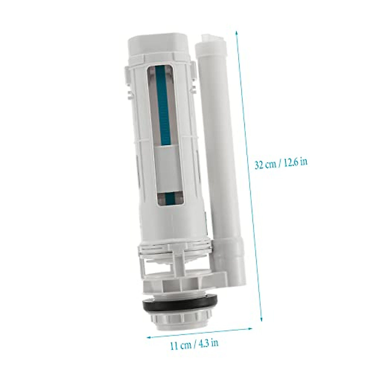 1Pc Drain valve toilet water tank parts dual flush valve toilet tank flush valve Toilet Tank Fittings automatic toilet Durable Toilet Accessories Split button valve plastic white