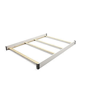 Simmons Kids Slumbertime Full Size Crib Conversion Rails, White Ambiance