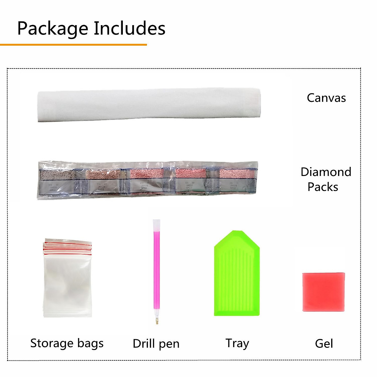 eGoodn White Horse 5D Diamond Painting Art Kit for Adults Full Drill Round 20x16 Inches / 50x40 cm, Myths and Legends Animals with Wings