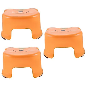 LIFKOME 3pcs Cartoon Plastic Stool Plastic Step Stools for Adults Bathroom Stool for Toddlers Porta Potty for Adults Potty Training Kitchen Helper Stool for Toddlers Shower Seat Stool Poo