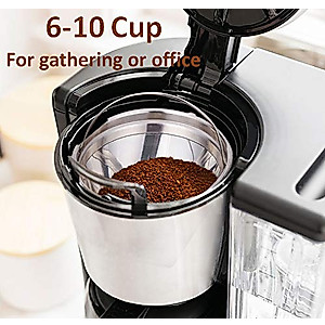 YEOSEN Reusable 4 Cone Coffee Filter - 4 6 8 10 Cup Permanent Basket Coffee Filters Fit for Cuisinart, Ninja, Hamilton Beach Coffee Maker