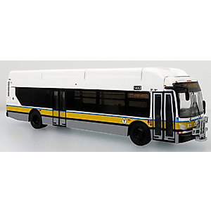 New Flyer Xccelsior XN40 Diecast Bus Boston 'T' MBTA Boston,Mass.1:87-HO Scale Iconic Replicas New in The Box,Yellow