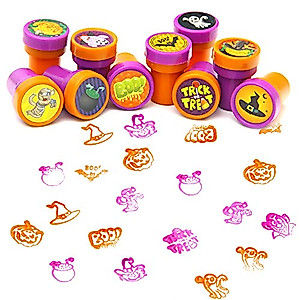 JOYIN 600+ Halloween Craft Assortment Kit Including Temporary Tattoos, Stickers, Stampers Foam Stickers for Trick or Treat Craft Party Favors, School Classroom Hangout