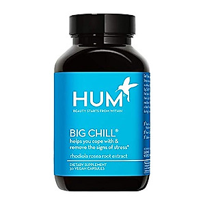 HUM Big Chill - Calming Supplements for Adults with 500mg of Rhodiola Rosea for Stress Relief & Mood Support - Rhodiola Supplement Balances Adrenal Health for Improved Stress Response (30 Capsules)