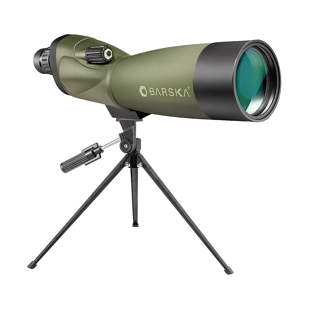 Barska AD10350 Blackhawk 20-60x60 Waterproof Spotting Scope with Tripod & Case for Birding, Target Shooting, etc, Green