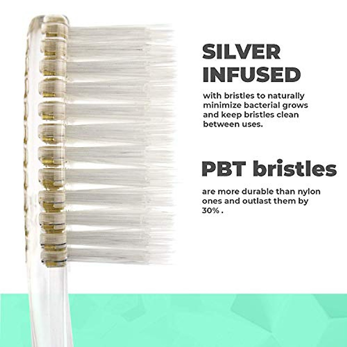 Solodent Toothbrush Soft, Silver Flossing Bristles (Pack of 2) Colors May Vary
