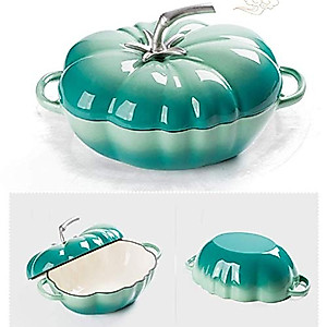 MYYINGBIN Cast Iron Enamel Casserole Stew Pot with Lid Anti-Scalding Silicone Gloves, Non-Stick Pan with Tough Coating, Best Gifts for Family, 3