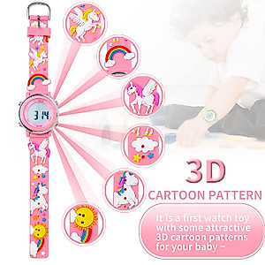 CUCUBIT Daily Water Resistant Potty Training Watch Reminder- Long Battery Life Toilet Training Timer Watch Tool for Baby Toddlers Kids Pink