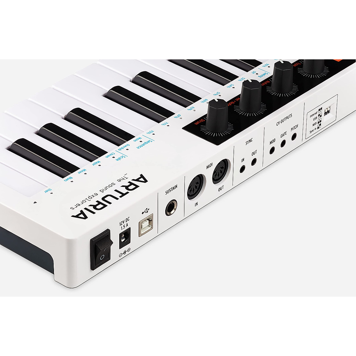 Arturia KeyStep 37-key Controller & Sequencer Bundle w/USB Cable, Anti-ground Loop Adaptor, MIDI Cable, Deluxe Sustain Pedal, and Austin Bazaar Polishing Cloth