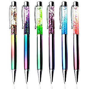 Abhay Liquid Sand Glitter Pen Metal Ballpoint Pens Metal Ball Pens Floating Glitter Dynamic Liquid Sand Pen for Office Supplies