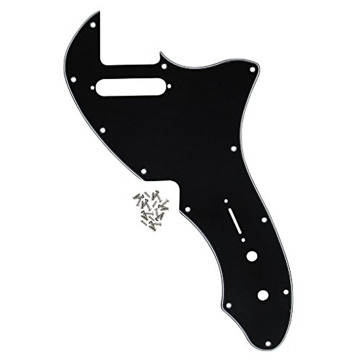 FLEOR 3ply Black TL Pickguard Guitar Pick Guard Plate with Screws Fit 69 TL Thinline Re-issue Guitar Part