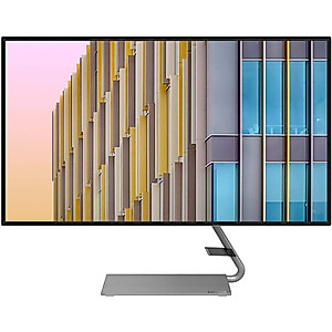 Lenovo Q27h-10 27-Inch Monitor, QHD (2560 x 1440), IPS, LED Backlit, 16:9, AMD FreeSync, USB-C, 4-Side Borderless, 75Hz, 4ms Response Time, 99% sRGB, Tilt, HDMI, DP 1.2, Low Blue Light, 66A7GCC2US